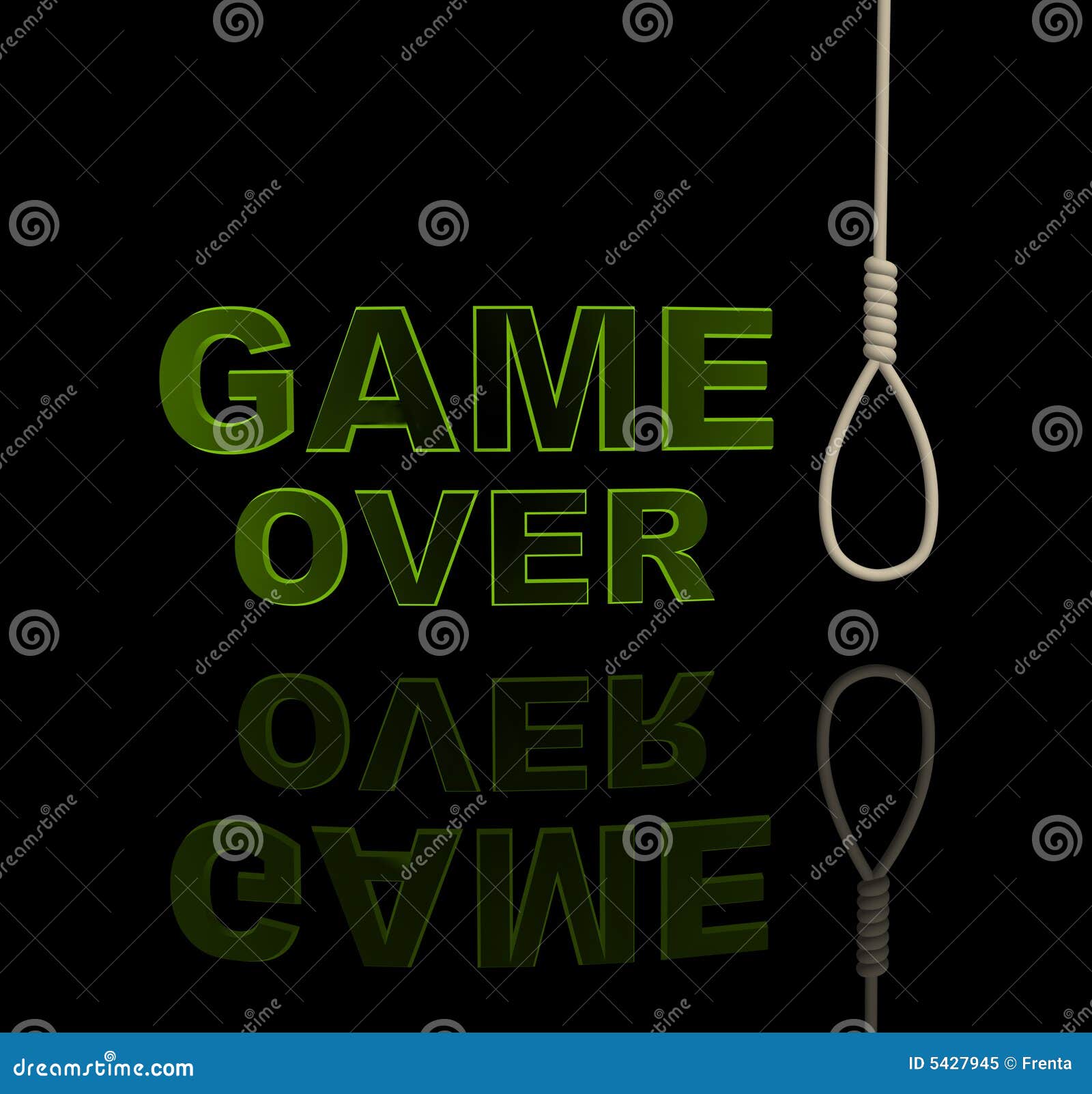 Game over stock illustration. Illustration of game, despair - 5427945