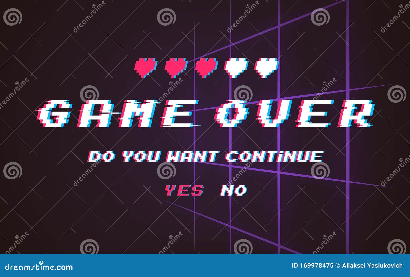 Game over background. stock vector. Illustration of creative - 169978475