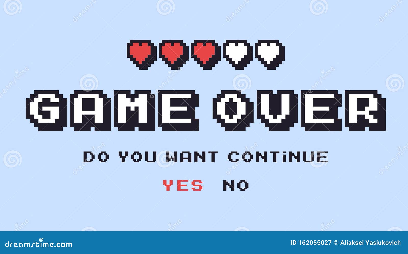 Game over background. stock vector. Illustration of defeat - 162055027