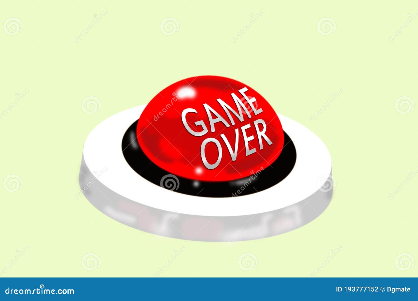 Game Over Button stock illustration. Illustration of large - 193777152