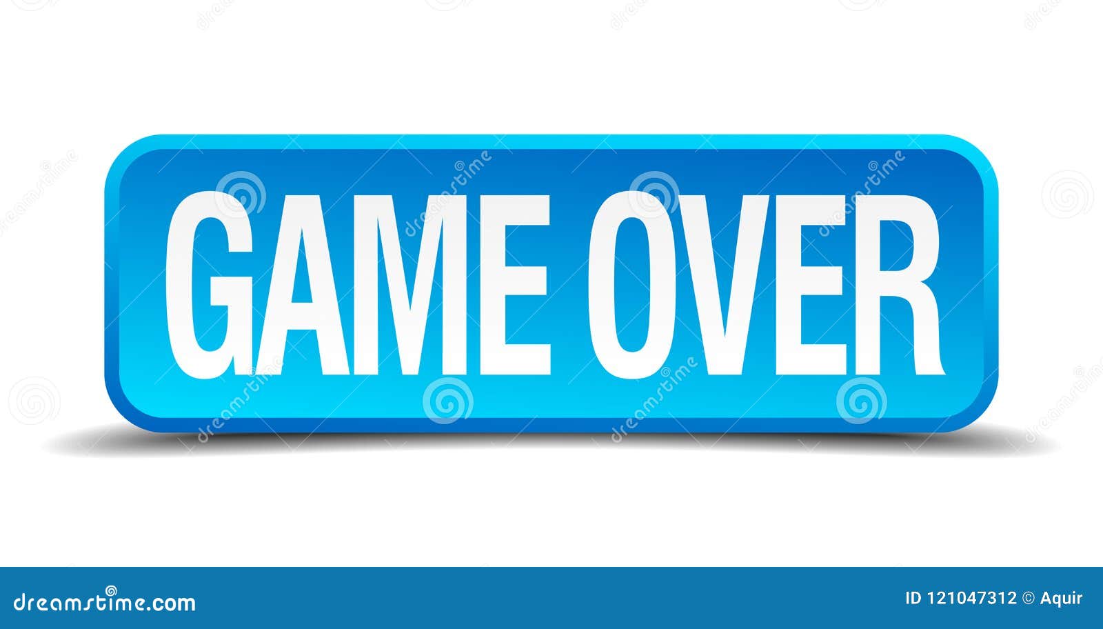 Game over button stock vector. Illustration of note - 121047312