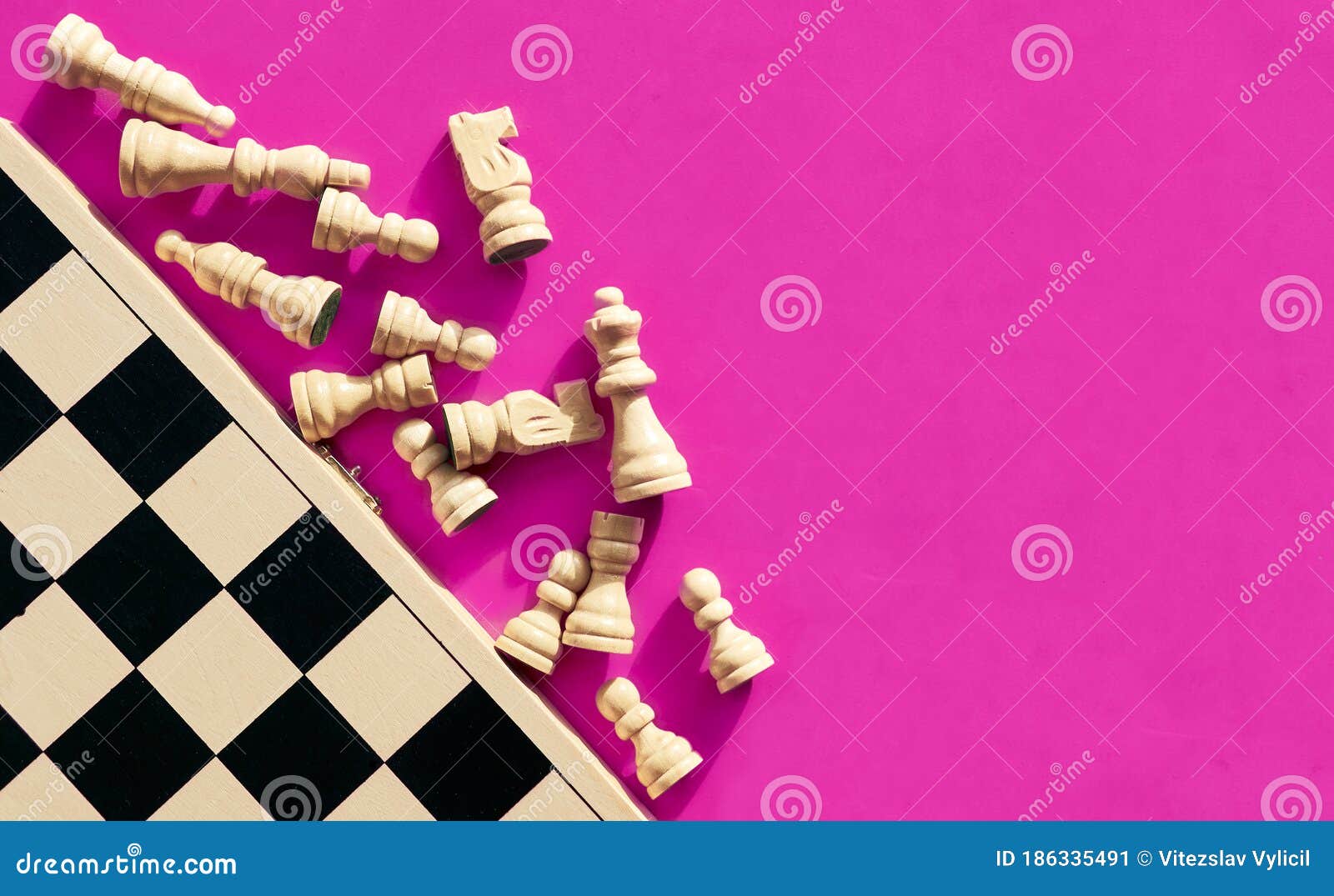 Game Over, Chess Pieces Next To a Chess Board Stock Image - Image of ...