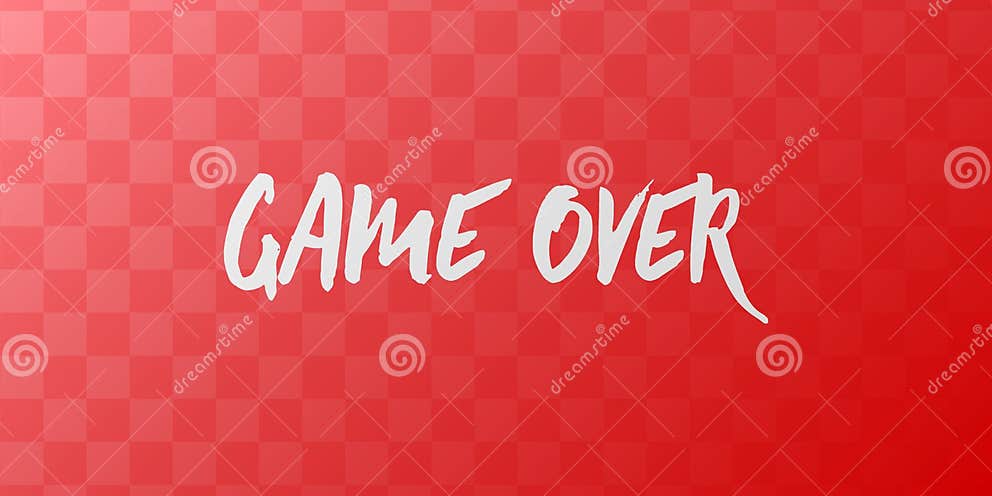 Game Over Computer Screen. Simple Vector Illustration Stock Vector ...