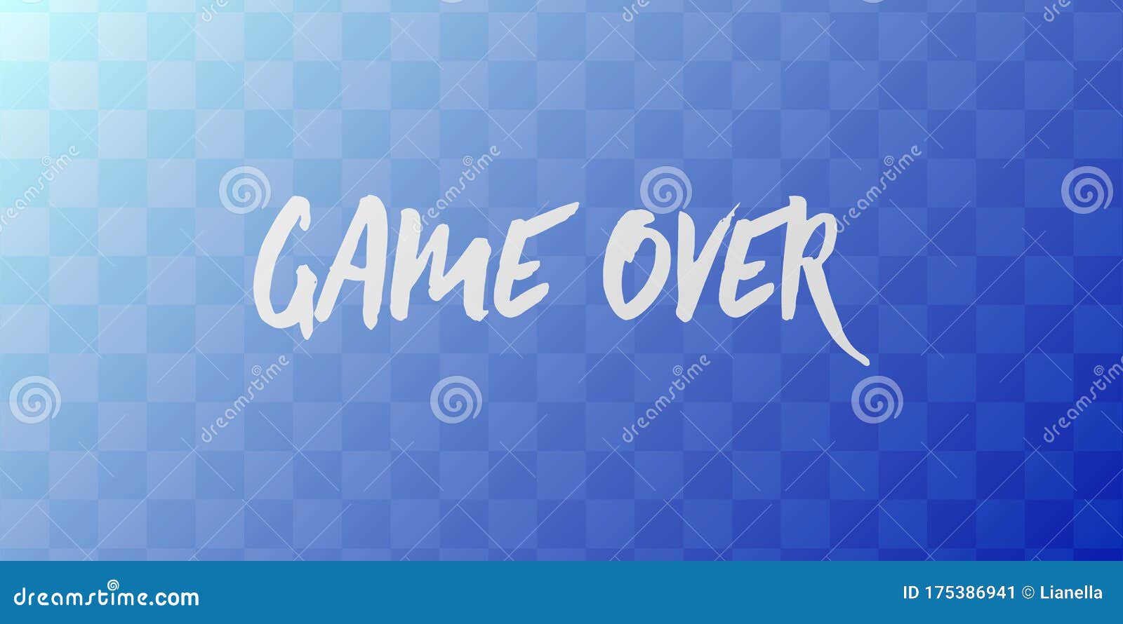 Game Over Computer Screen. Simple Vector Illustration Stock Vector ...
