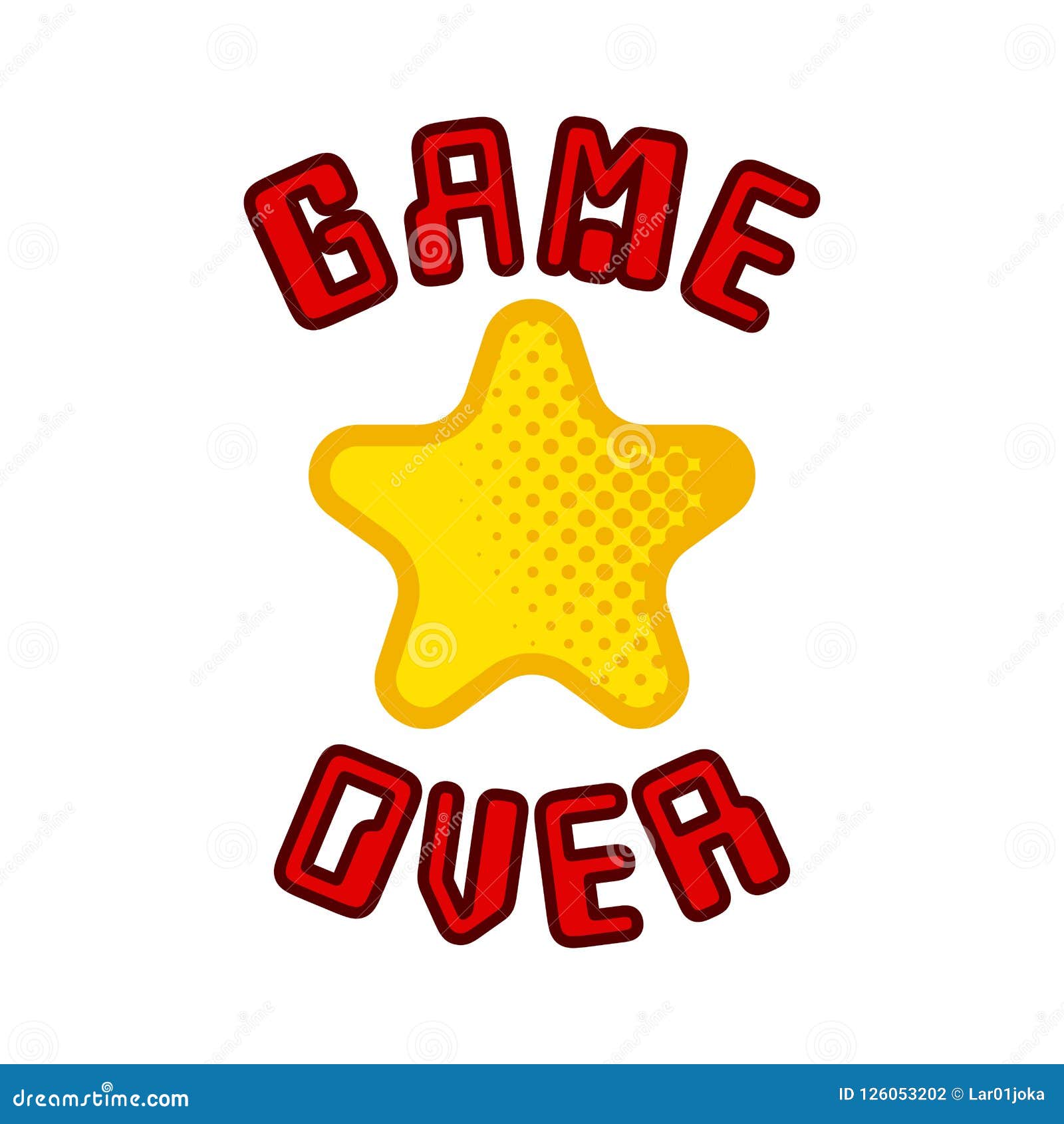 Game over concept image stock vector. Illustration of gaming - 126053202