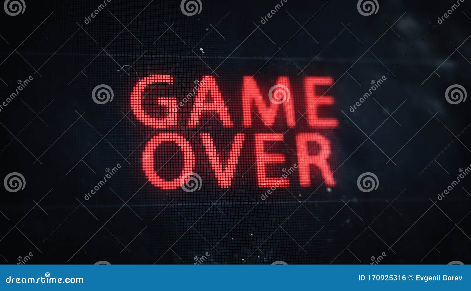 Game Over Pixel Text. Red Message on Old Screen Stock Photo - Image of ... Game Over Pixel Text. Red Message on Old Screen Stock Photo - Image of ...