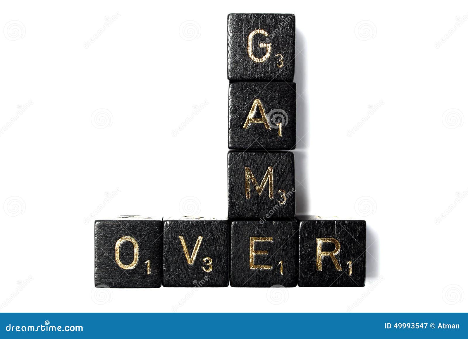 Game Over stock image. Image of toys, words, game, dice - 49993547