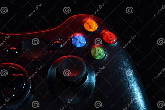 Game pad editorial photography. Image of game, blue, black - 21944257