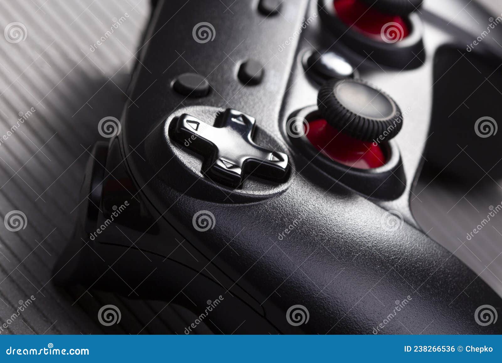 Game Pad Video Controller, Gamepad with Sticks and Buttons, Close Up ...