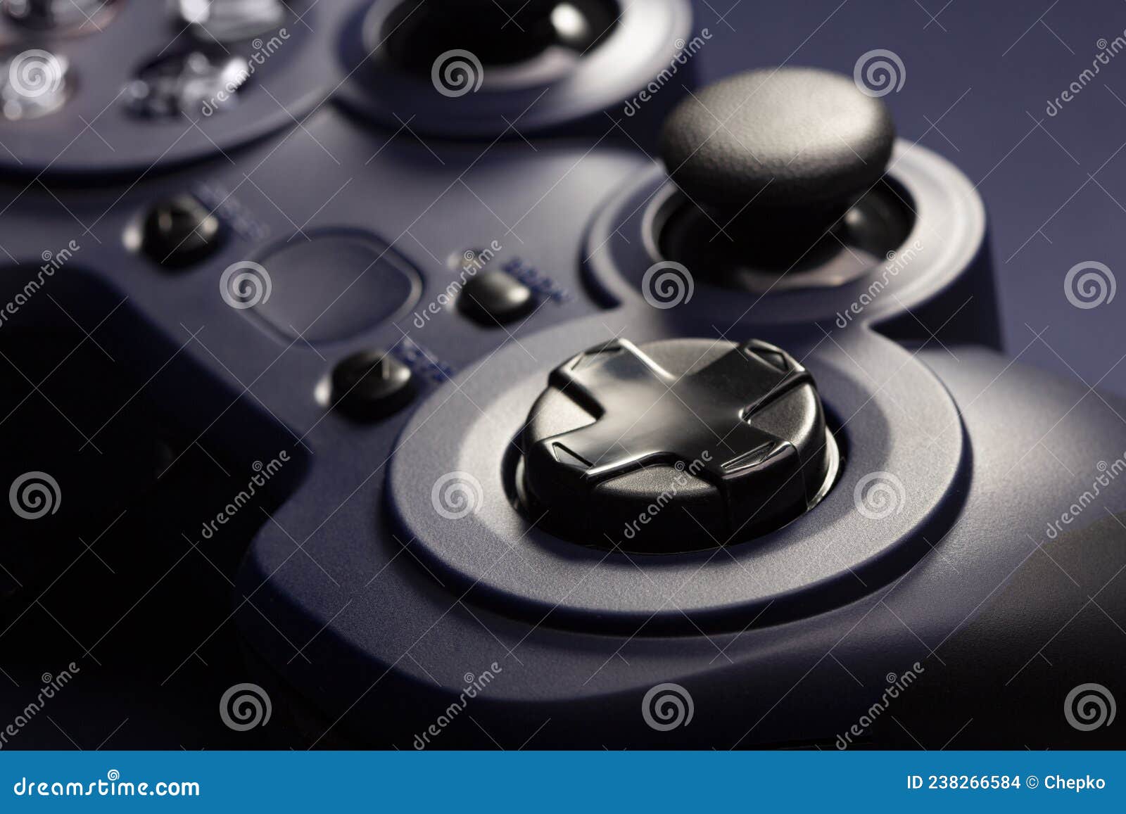 Game Pad Video Controller, Gamepad with Sticks and Buttons, Close Up ...