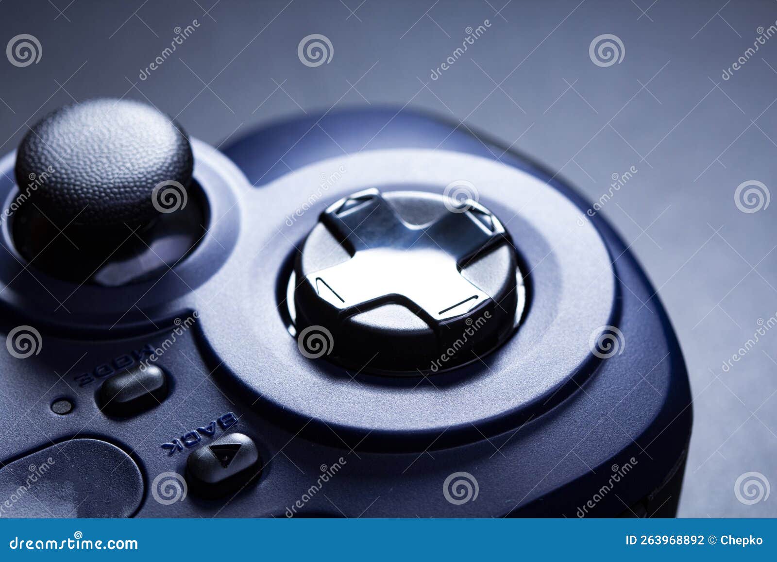 Game Pad Video Controller, Gamepad with Sticks and Buttons, Close Up ...