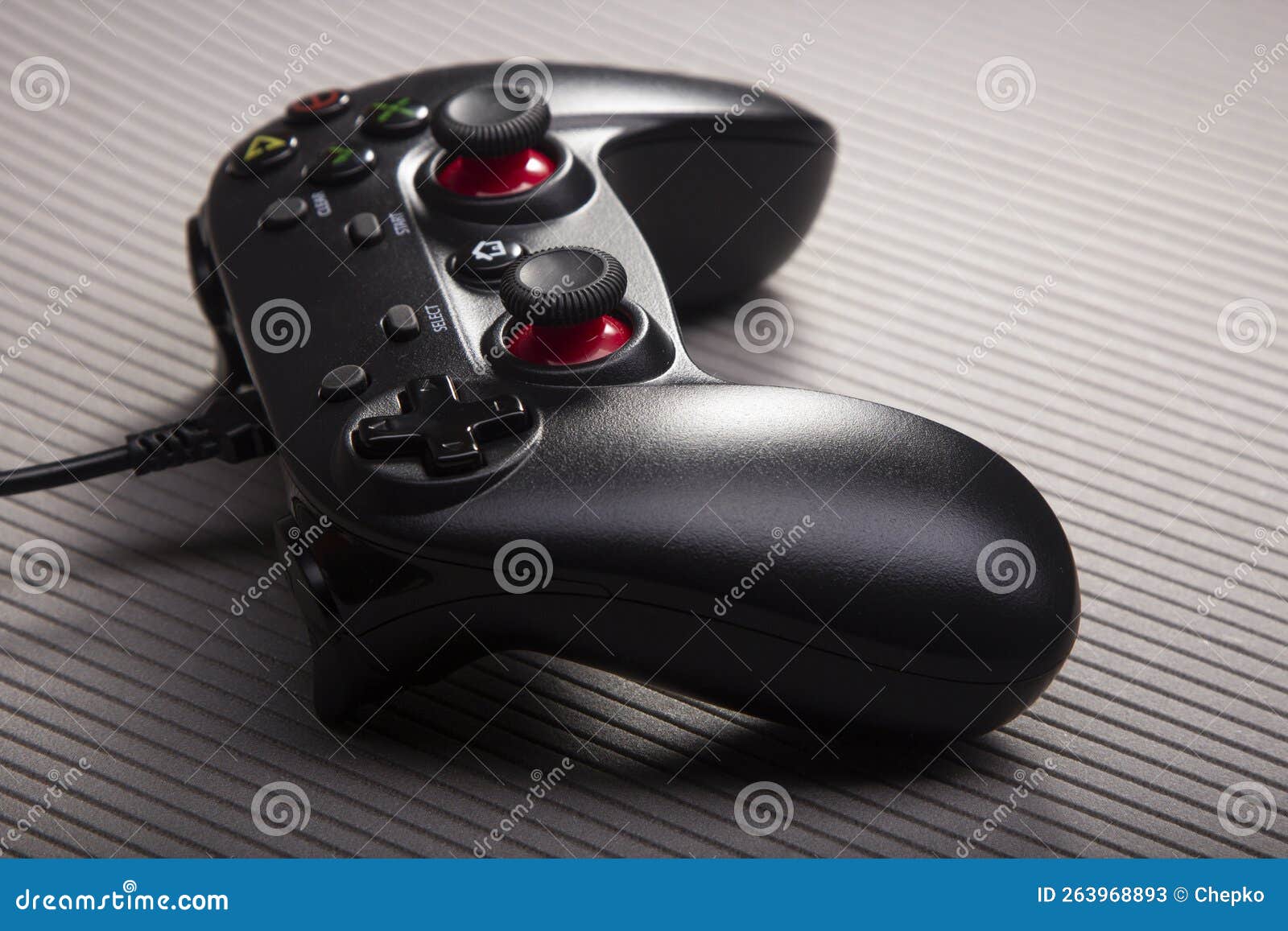 Game Pad Video Controller, Gamepad with Sticks and Buttons, Close Up ...