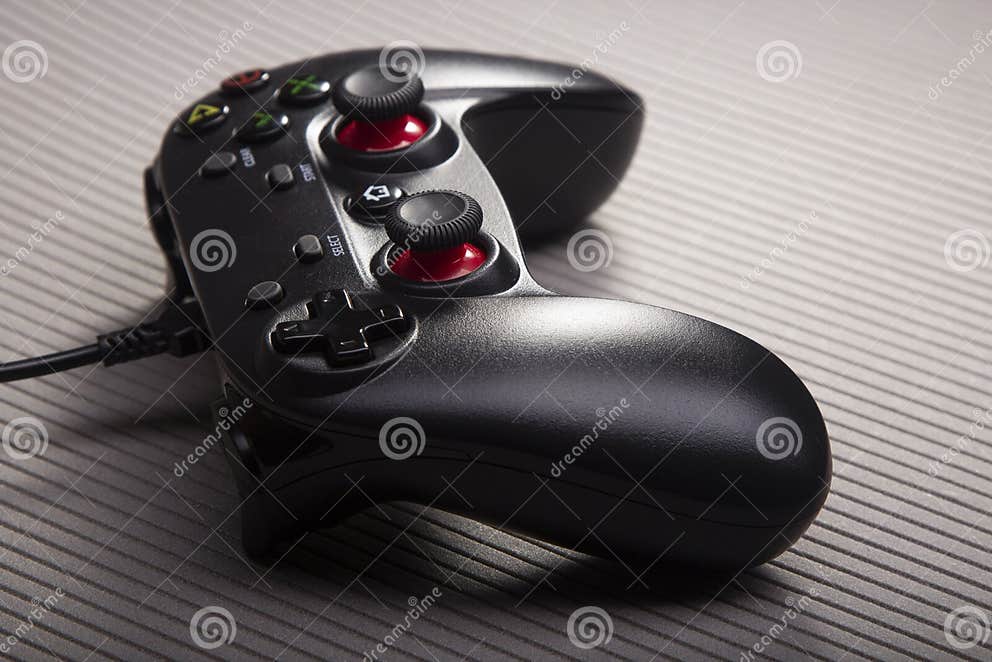 Game Pad Video Controller, Gamepad with Sticks and Buttons, Close Up ...