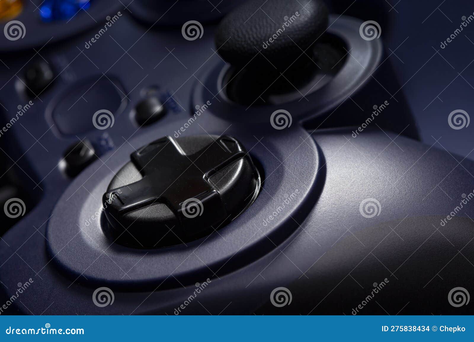 Game Pad Video Controller, Gamepad with Sticks and Buttons, Close Up ...