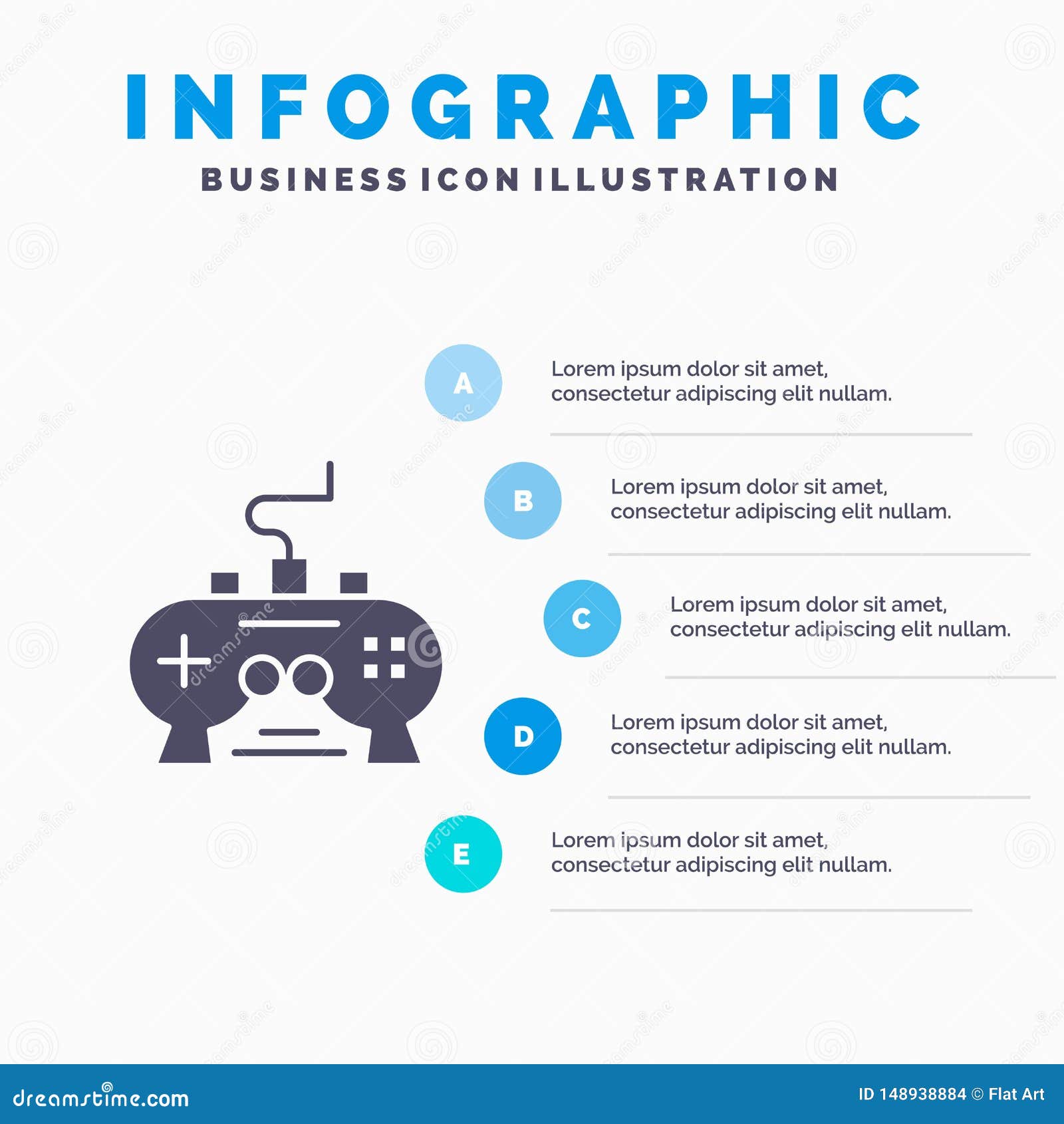 Game, Pad, Video, Xbox, PlayStation Infographics Presentation Template ...