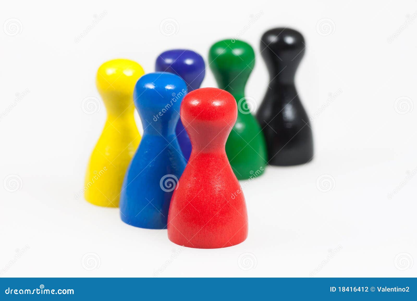 Game pawns stock photo. Image of group, pawns, isolated - 18416412
