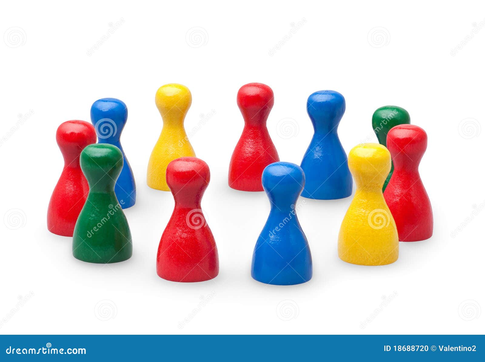 Game pawns stock photo. Image of isolated, team, yellow - 18688720