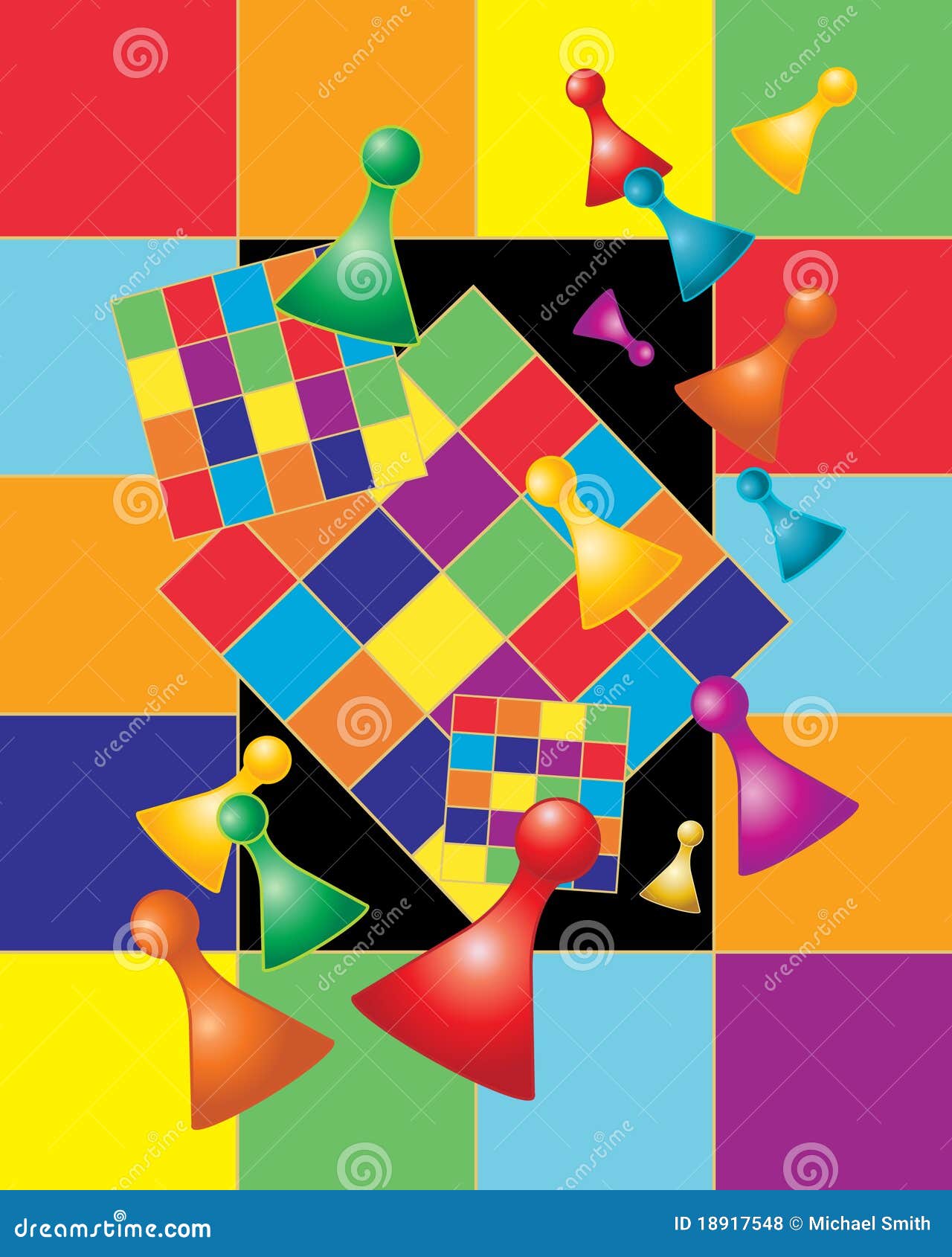 Game pieces stock vector. Illustration of entertainment - 18917548