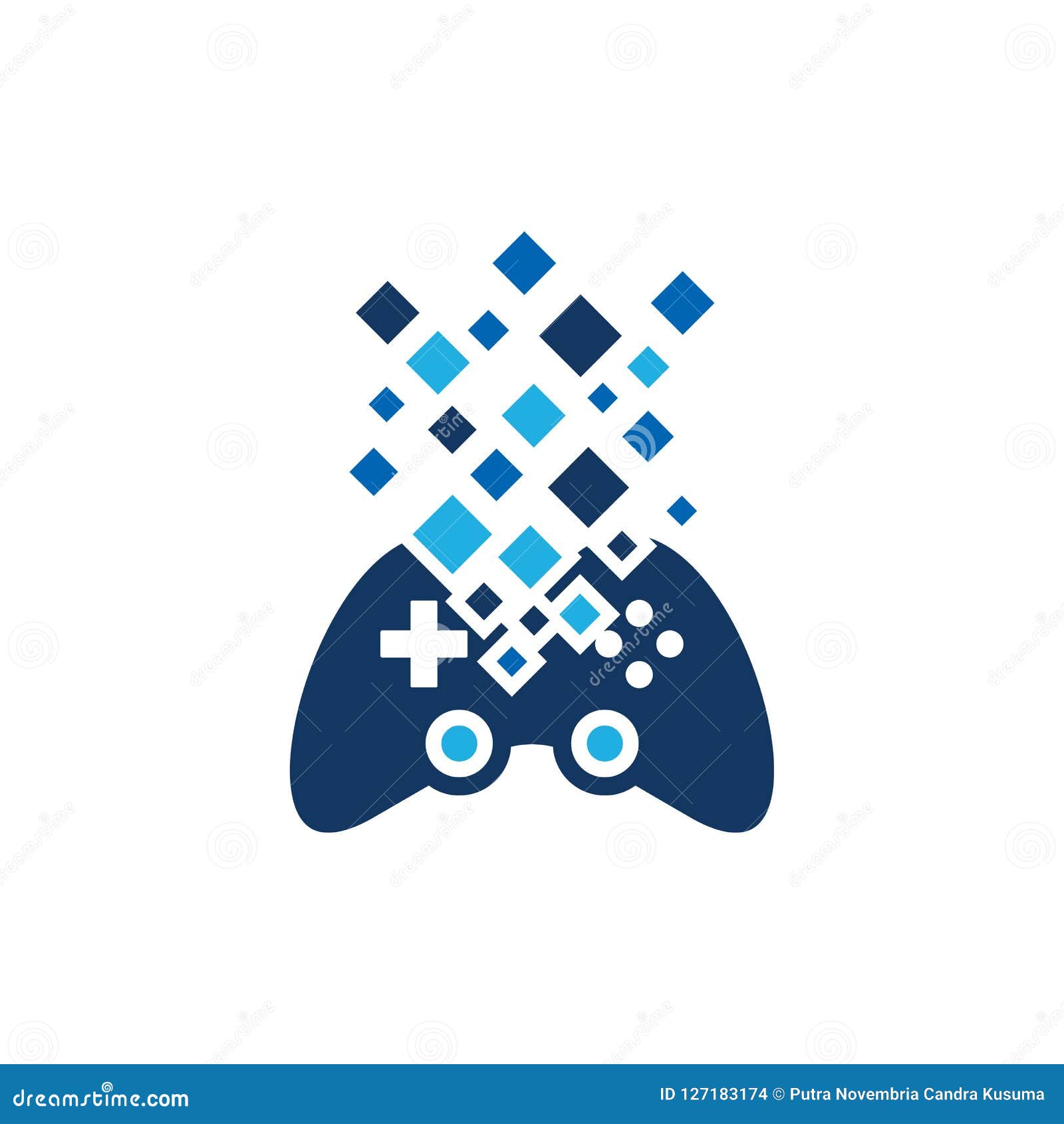 Game Pixel Logo Icon Design Stock Vector - Illustration of network ...