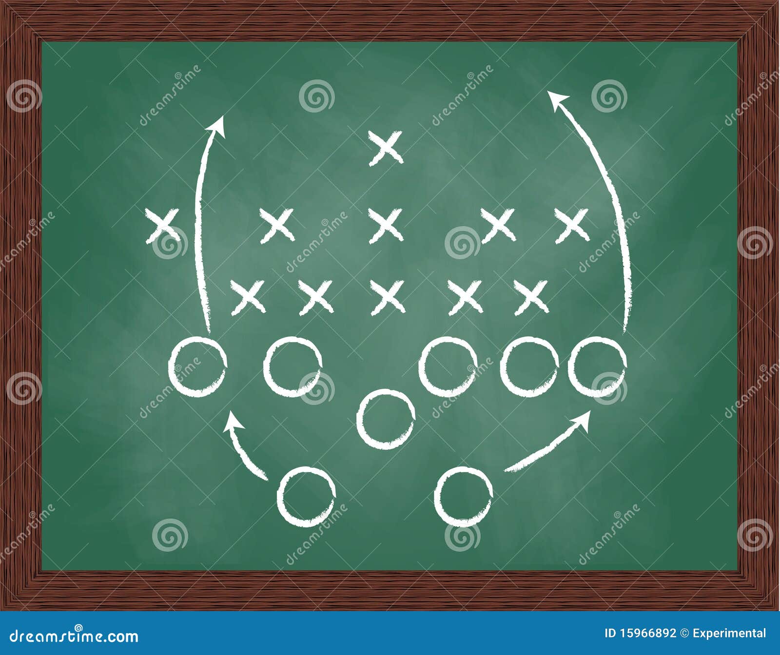 Game plan on blackboard stock vector. Illustration of line - 15966892