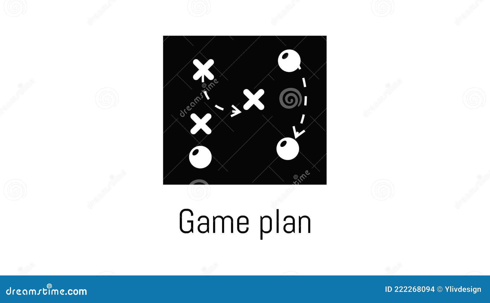 Game plan icon animation stock footage. Video of black - 222268094