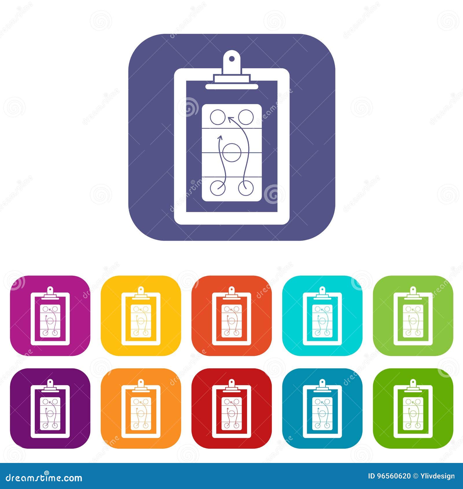 Game plan icons set stock vector. Illustration of center - 96560620