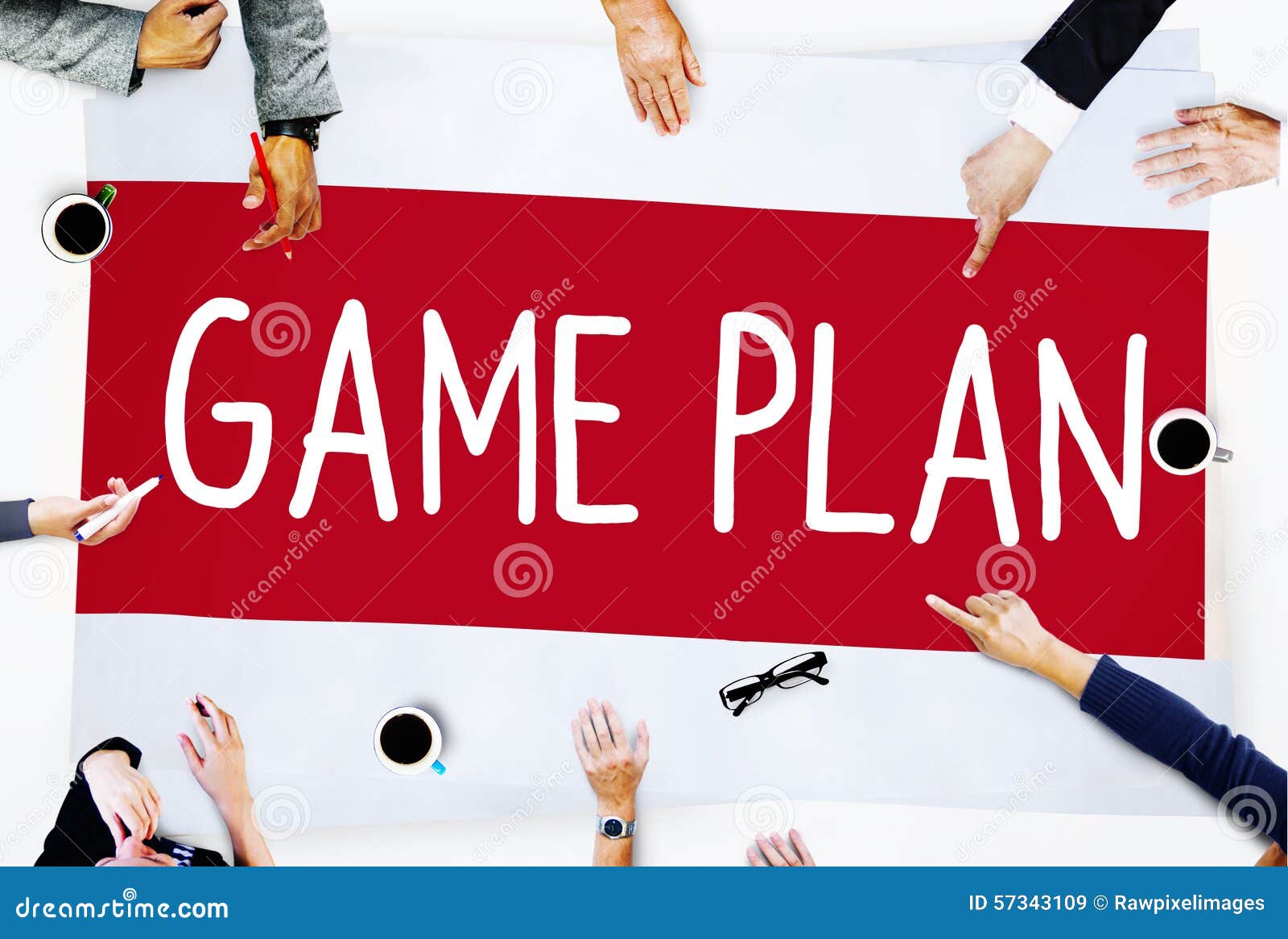 Game Plan Strategy Tactic Planning Vision Concept Stock Image - Image ...