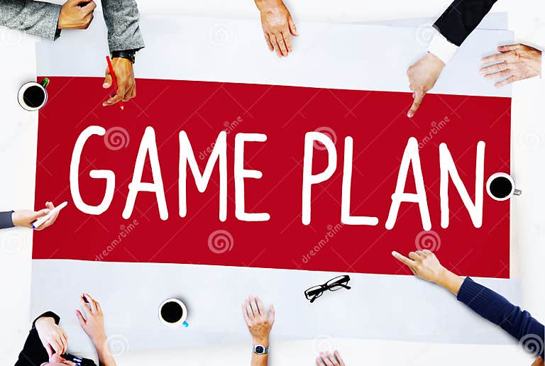 Game Plan Strategy Tactic Planning Vision Concept Stock Image - Image ...