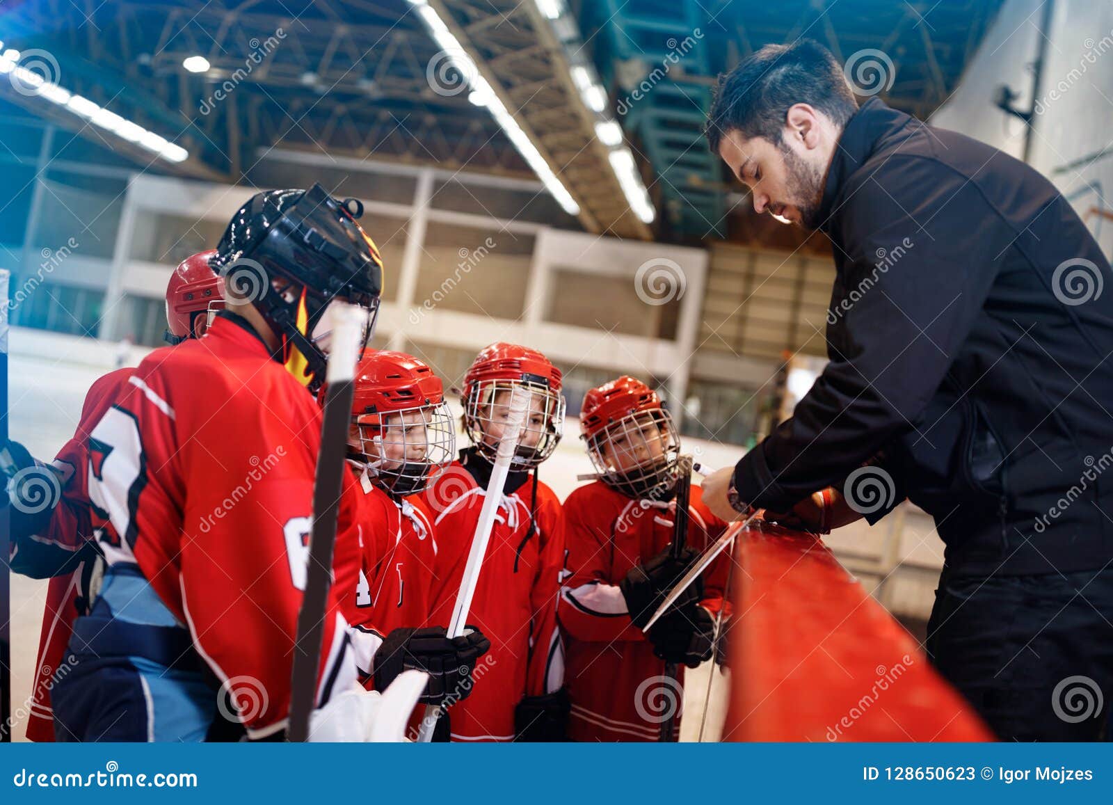 Game Plan Tactics in Hockey Stock Image - Image of motion, activity ...