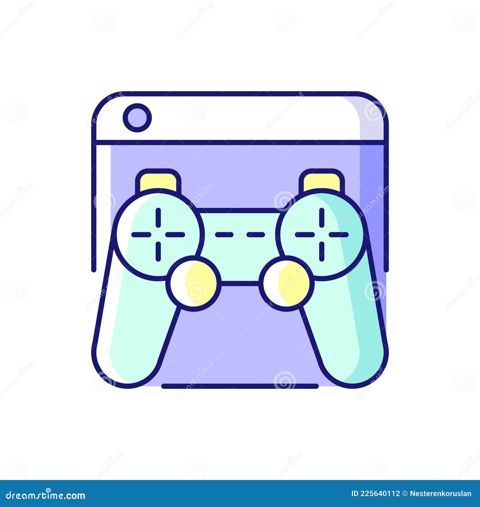 Game Platforms RGB Color Icon Stock Vector - Illustration of ...