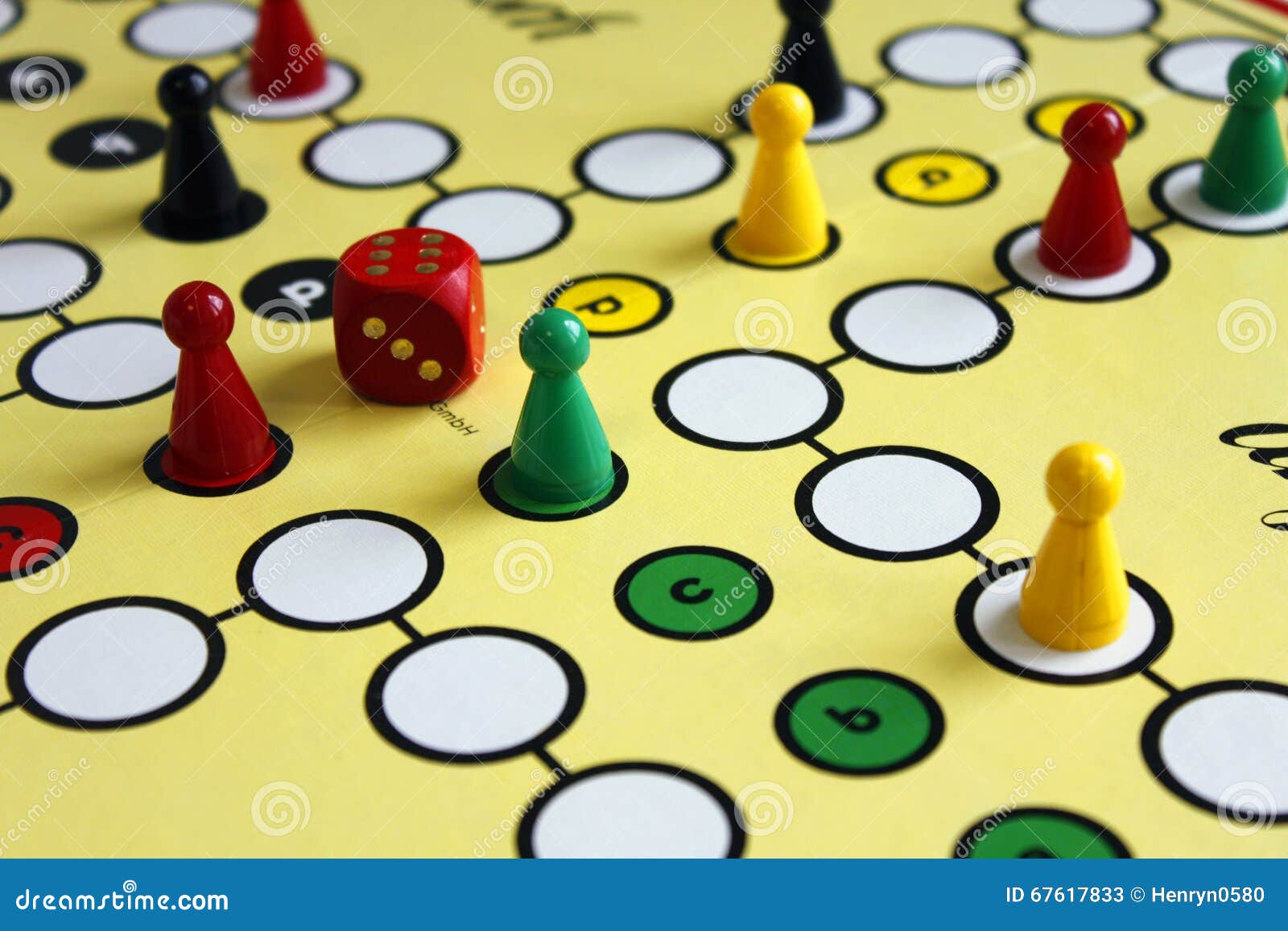 Game Play Figure Boardgame Luck Angry Stock Image - Image of luck ...
