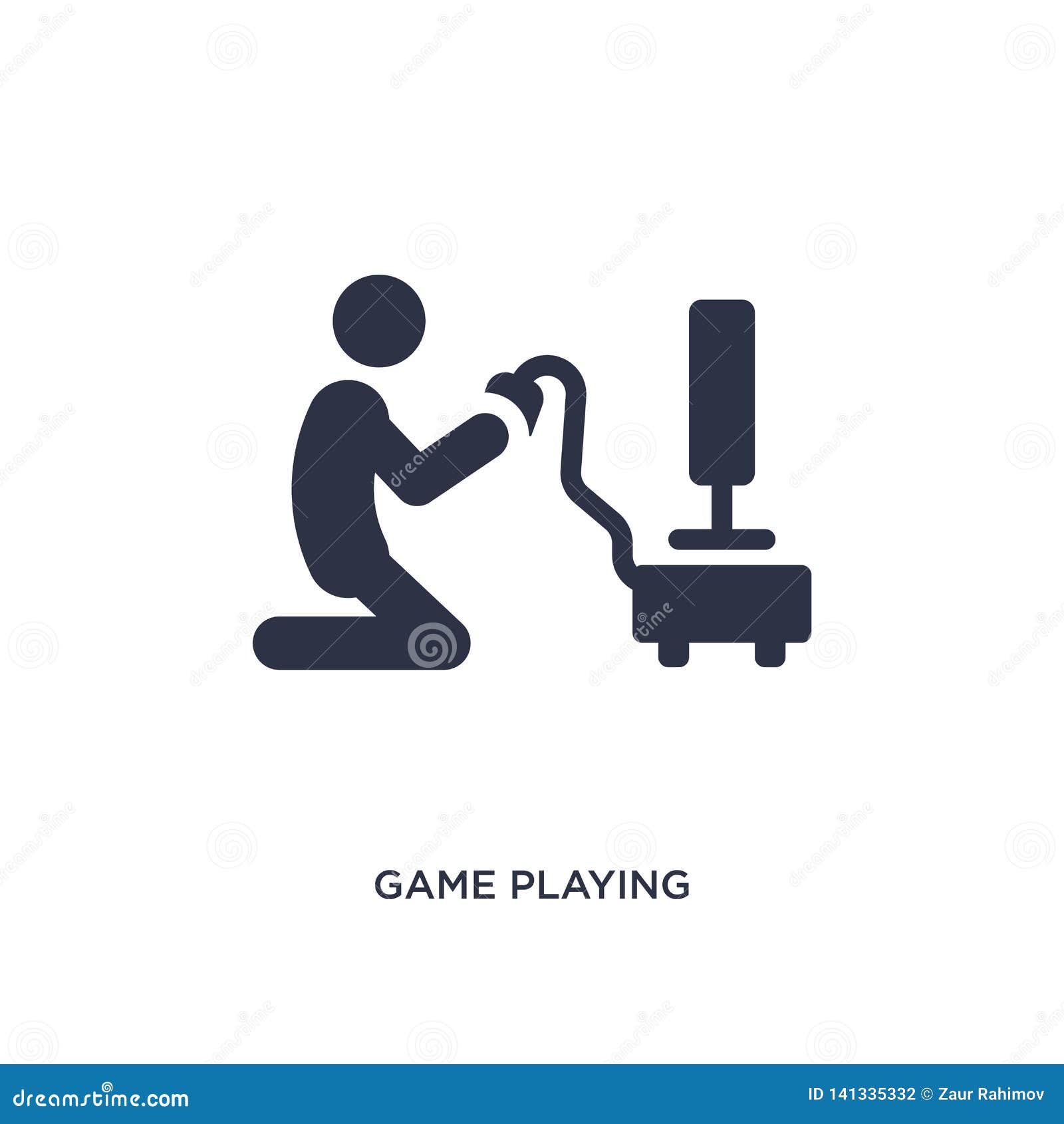 Game Playing Icon on White Background. Simple Element Illustration from ...