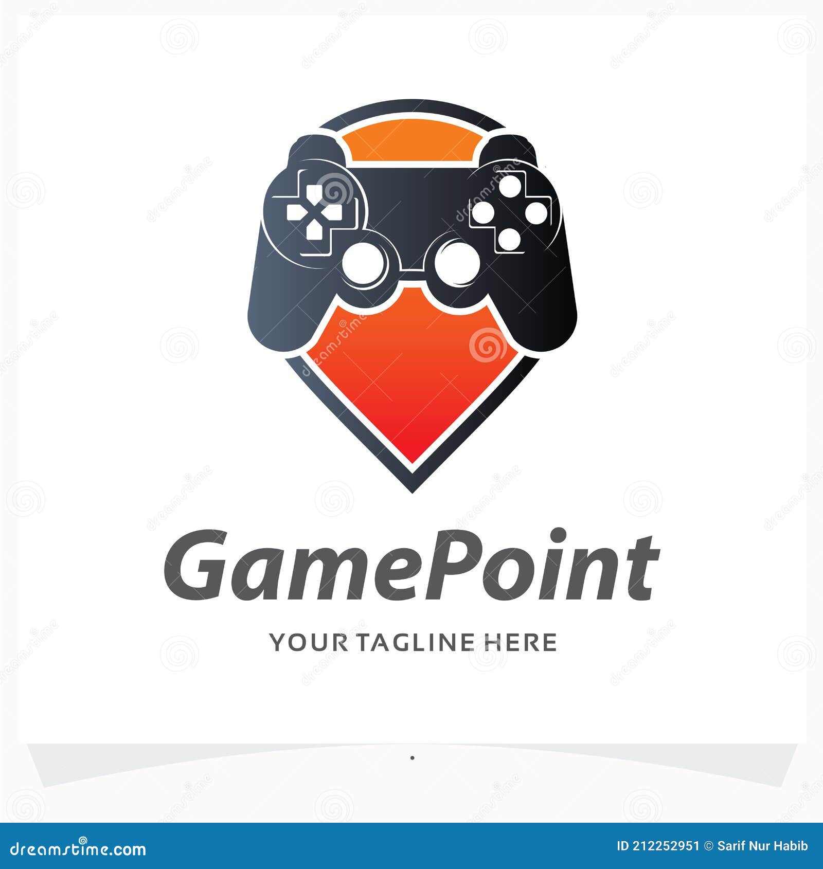 Game Point Logo Design Template Stock Vector - Illustration of ...