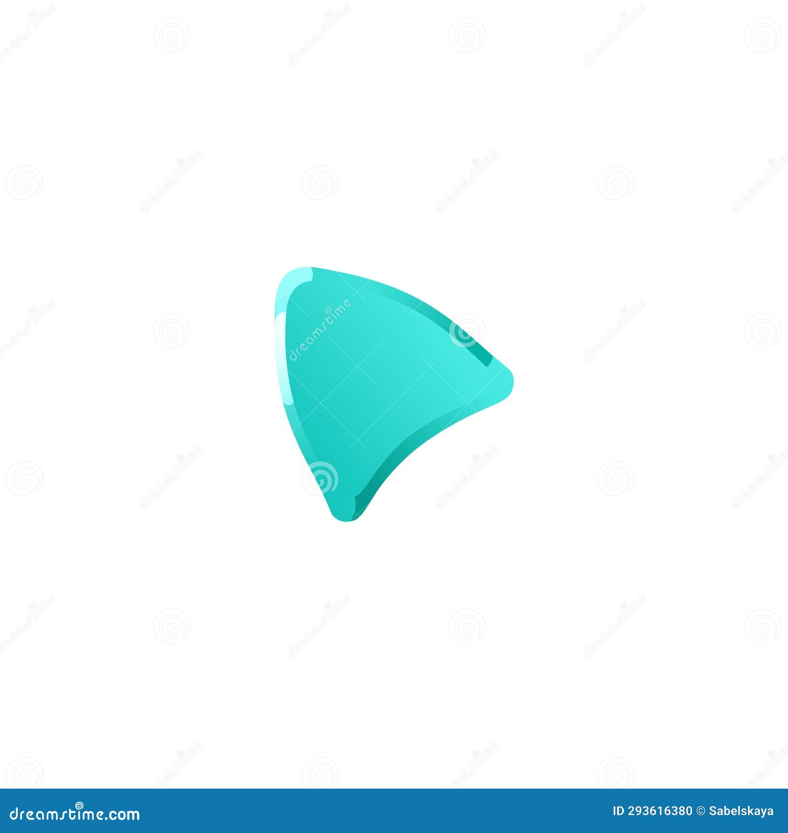Game Pointer, Triangle or Arrow, Flat Vector, Isolated Game Item. Stock ...