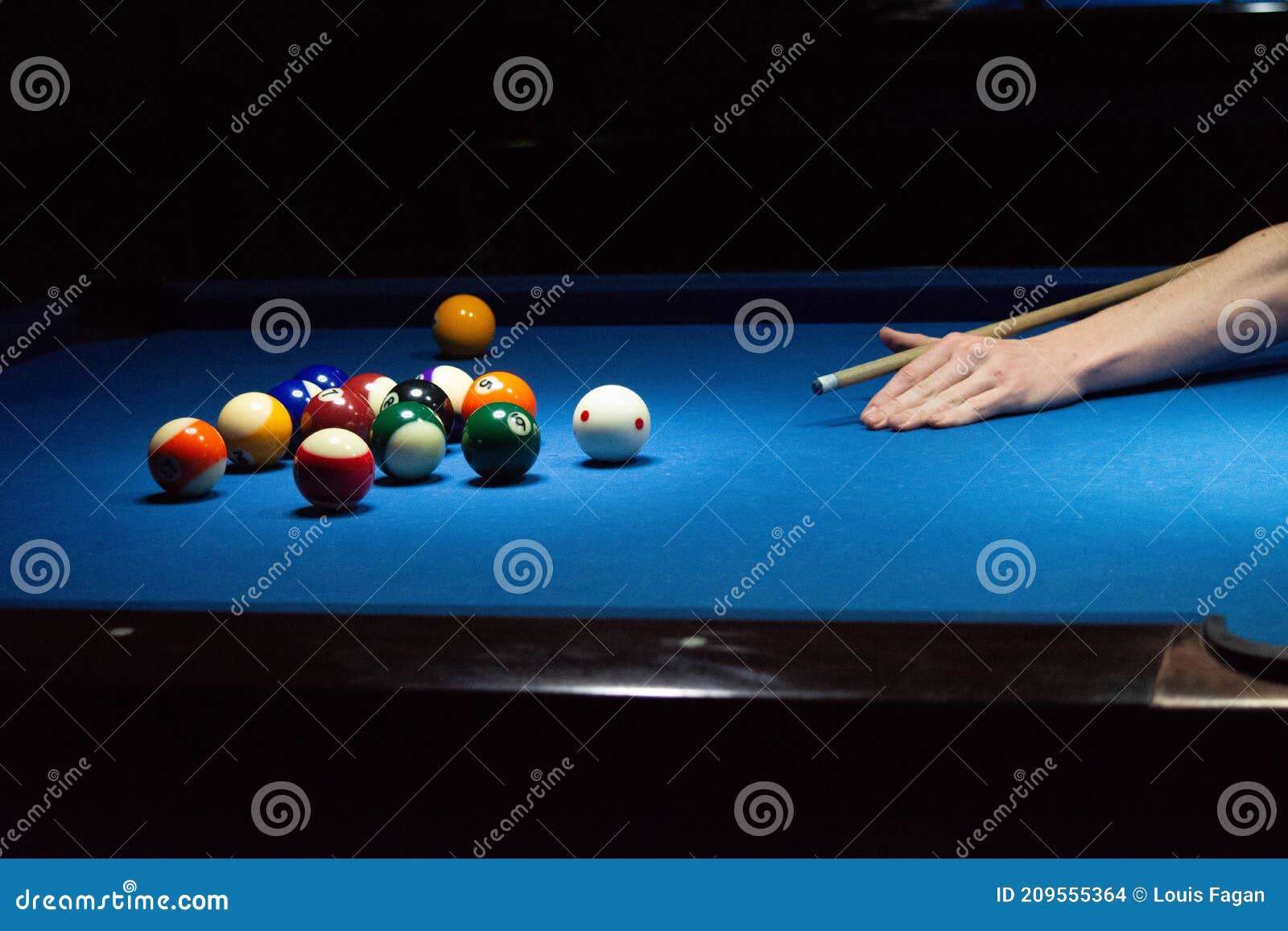 A game of Pool stock photo. Image of entertainment, games - 209555364