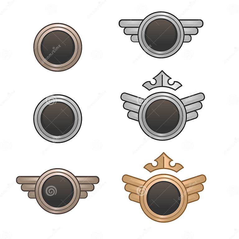 Game portrait frame set stock vector. Illustration of isolated - 144047349