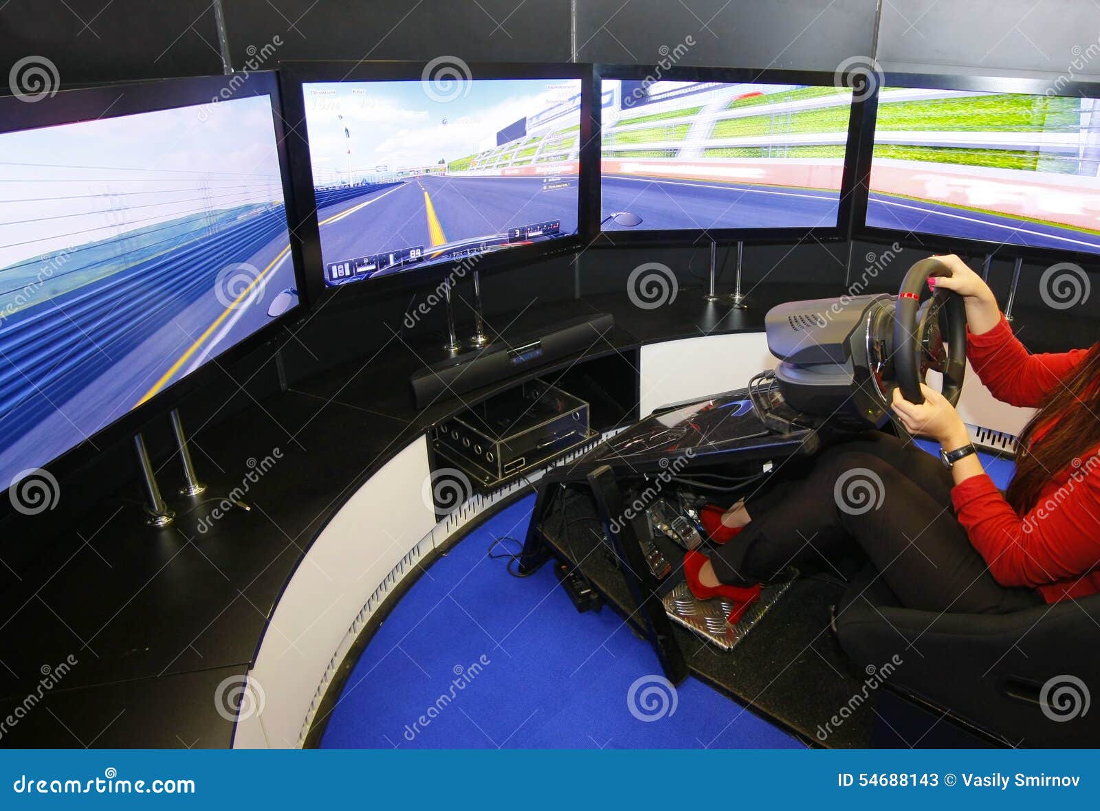 Game racing simulator stock image. Image of button, dashboard - 54688143