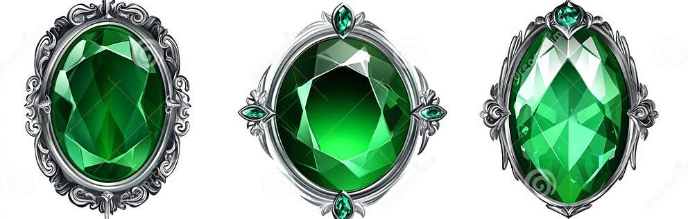 A Game Ranking System Featuring Silver Frames and Green Crystals ...