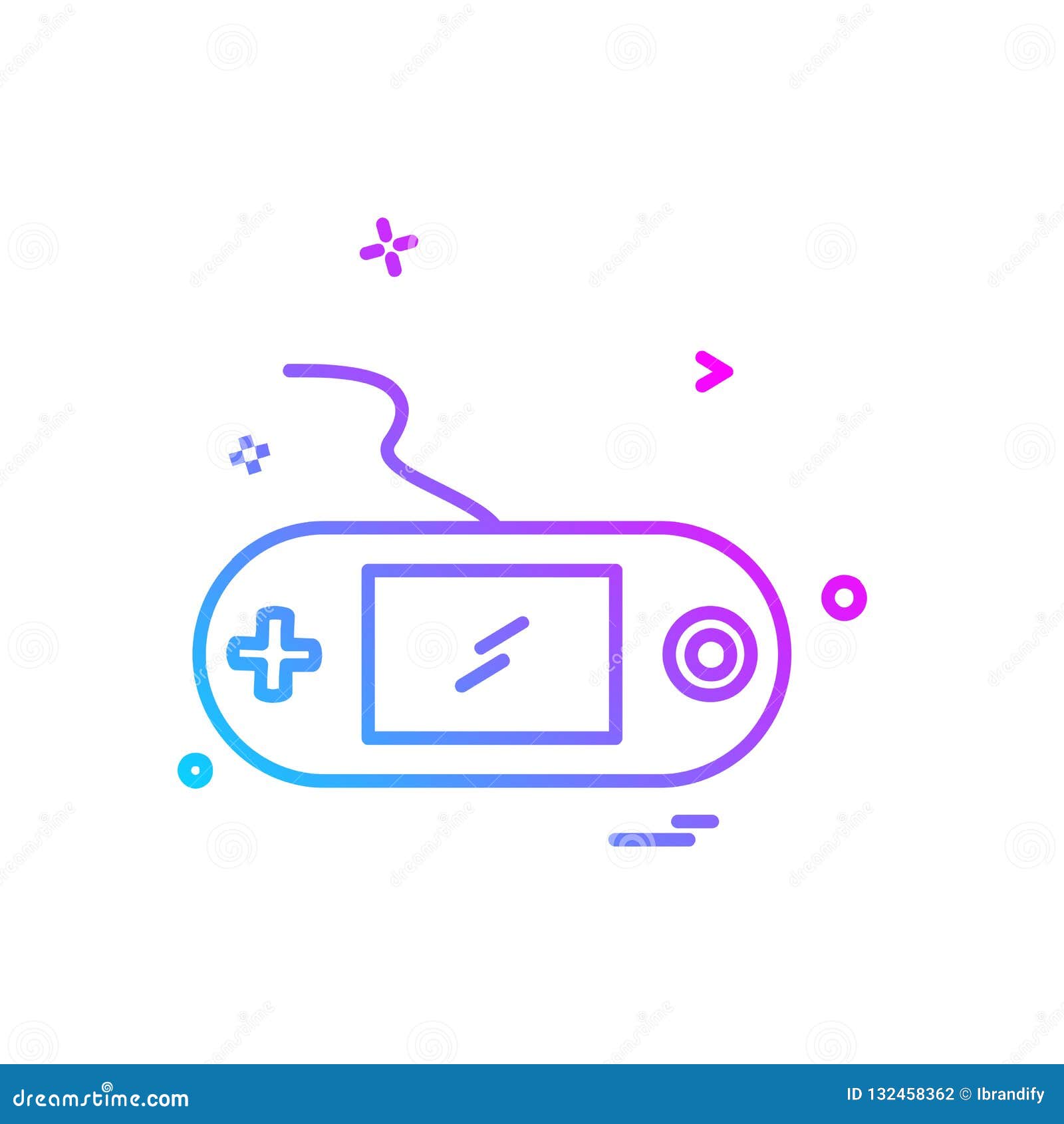 Game Remote Icon Design Vector Stock Vector - Illustration of gamer ...