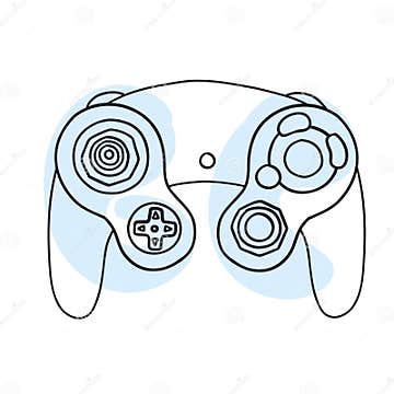 Game Controller in Hand-drawn Style Stock Vector - Illustration of ...