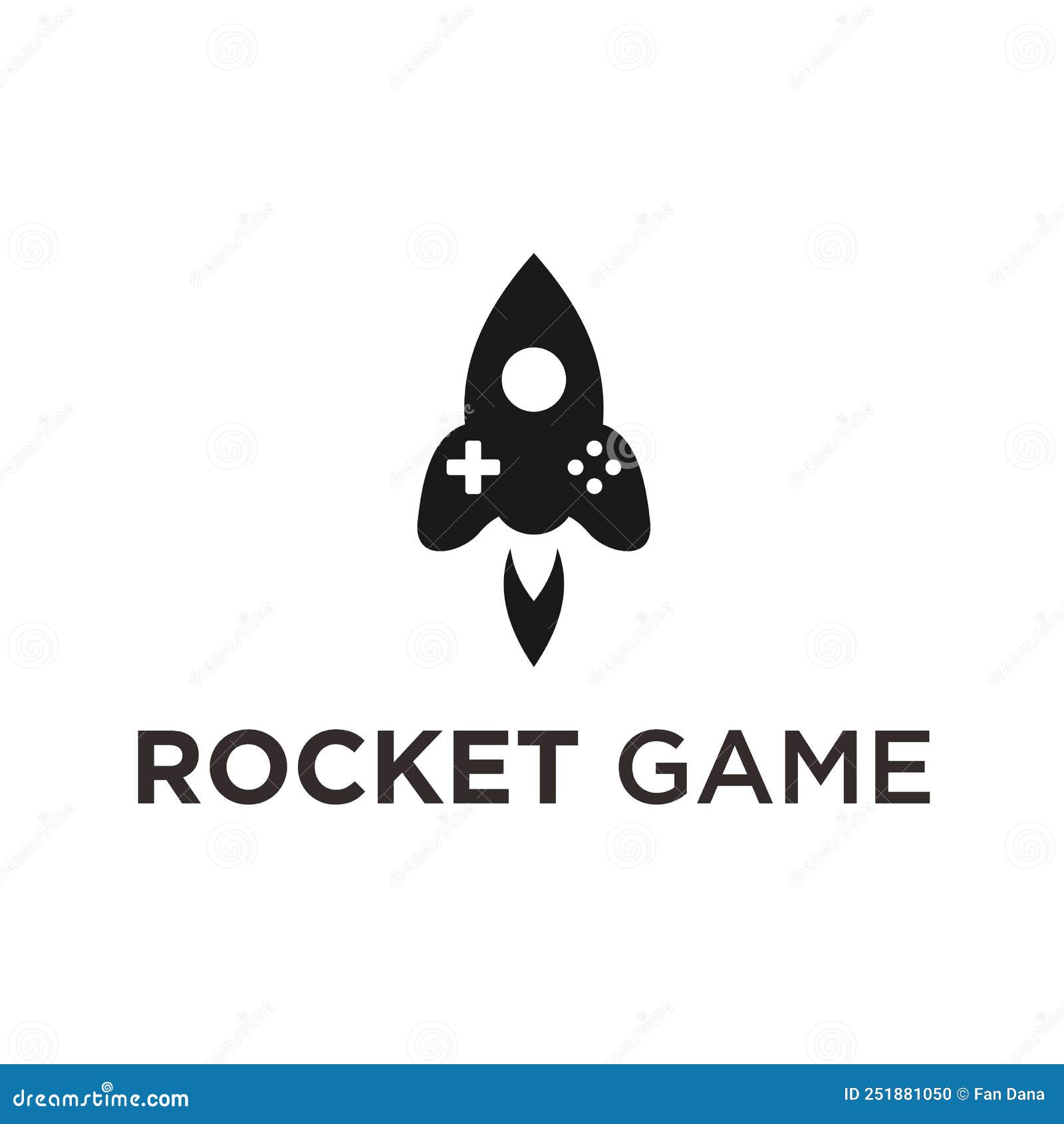 Game Rocket Logo Design Vector Illustration Stock Vector - Illustration ...