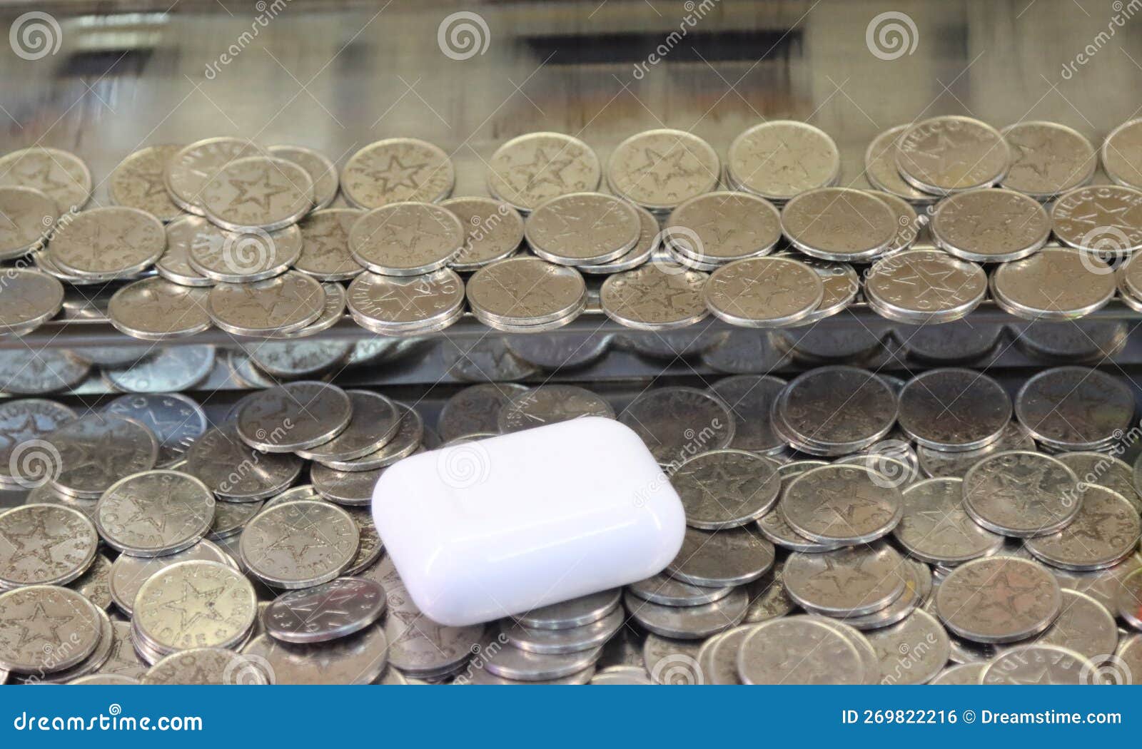 Game Room Group Coins Drop and Prize Win- Stock Photo - Image of coin ...