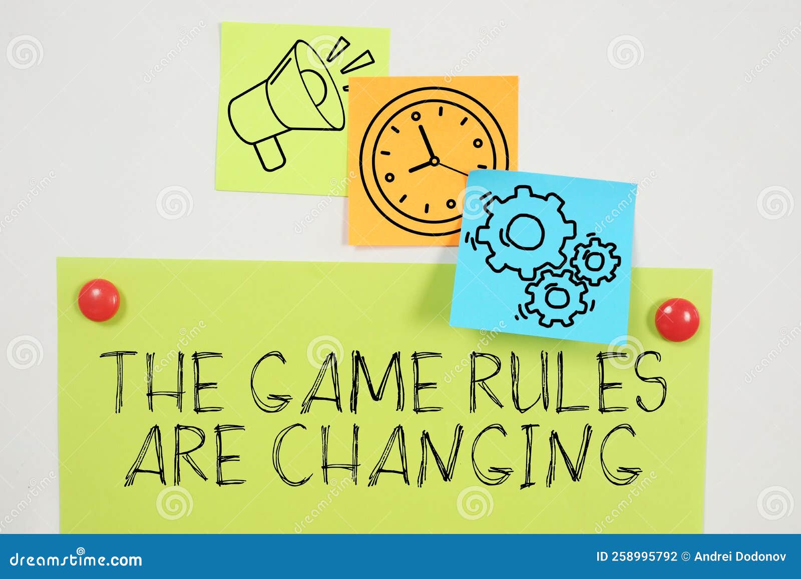 The Game Rules are Changing is Shown Using the Text Stock Photo - Image ...