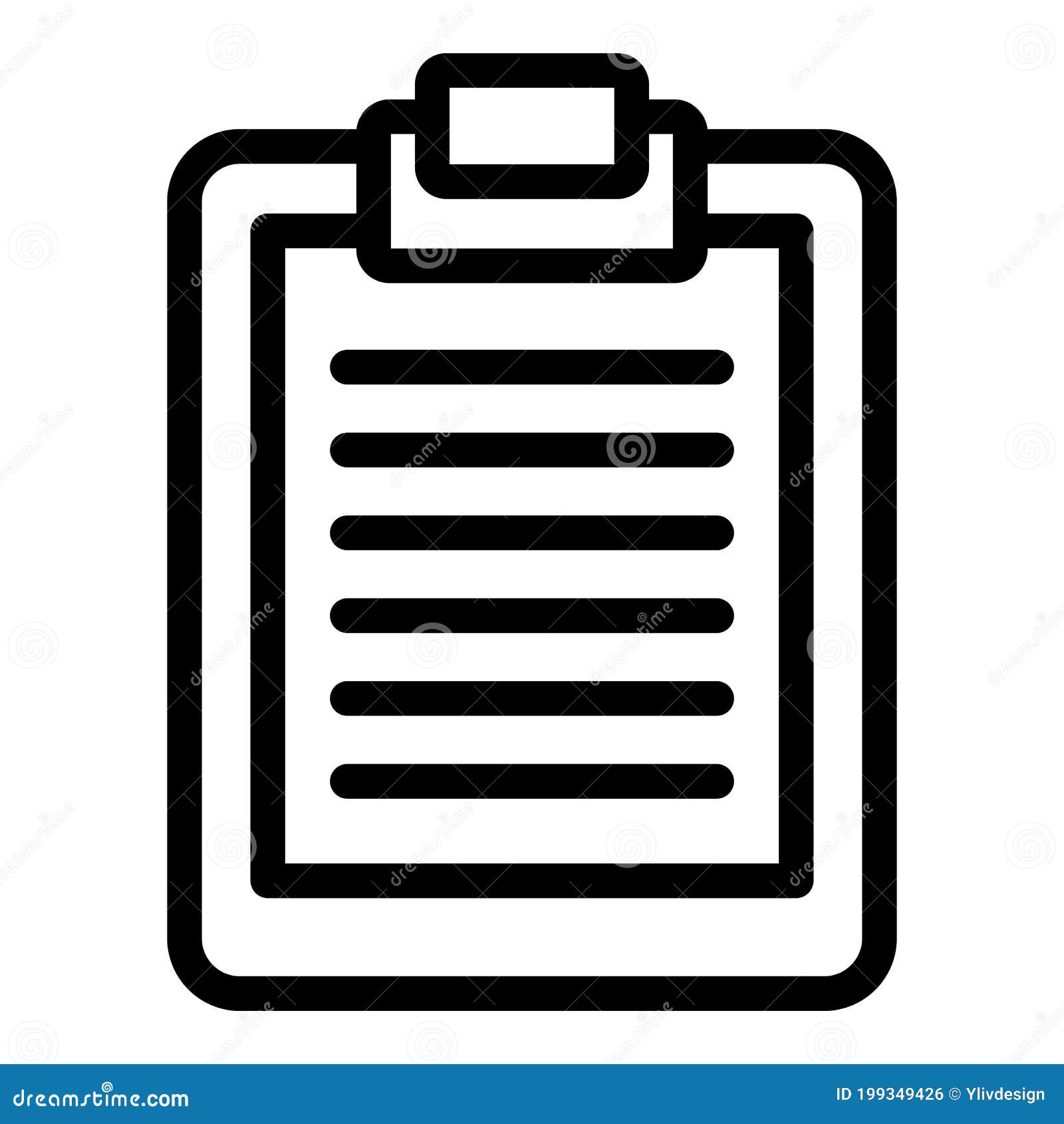 Scenario Outline Icon. Simple Linear Element Illustration. Isolated ...