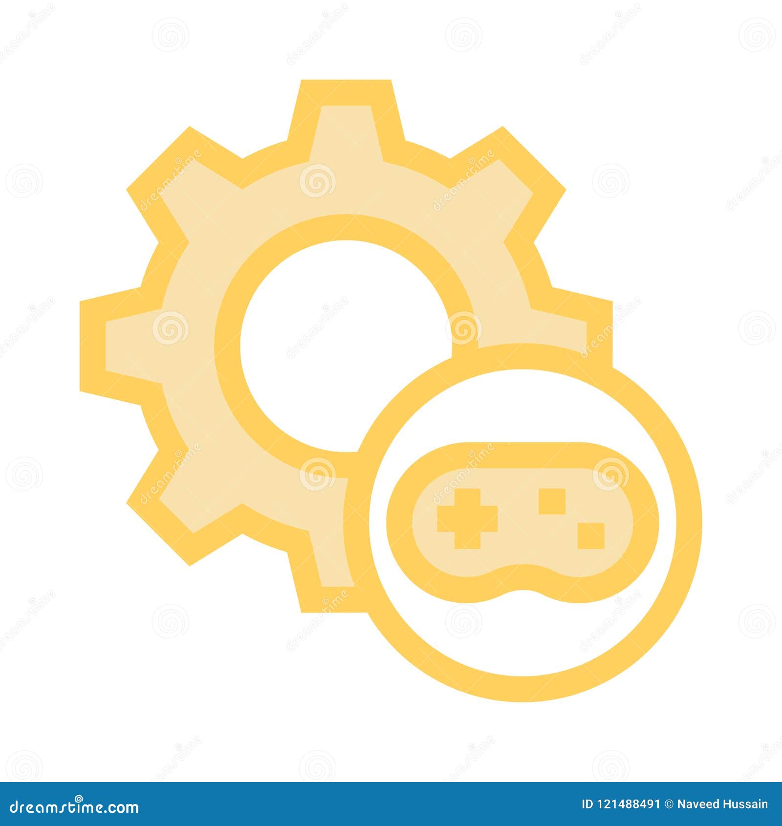 Game Setting Color Line Icon Stock Illustration - Illustration of ...