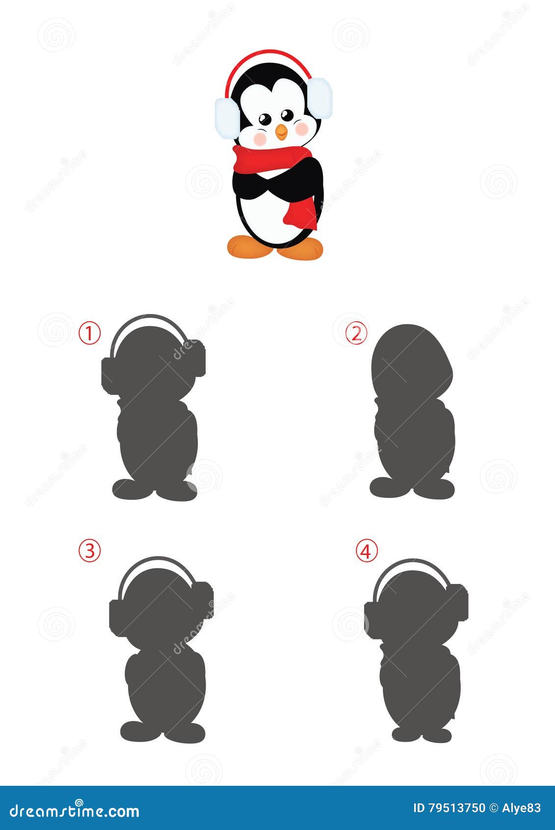Game of Shadows, penguin stock illustration. Illustration of numbers ...