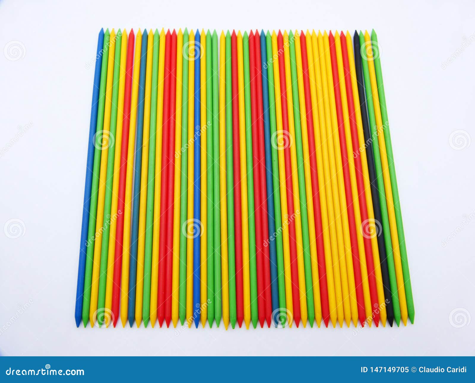 The Game of Shangai or Mikado, Colored Plastic Sticks Stock Image ...