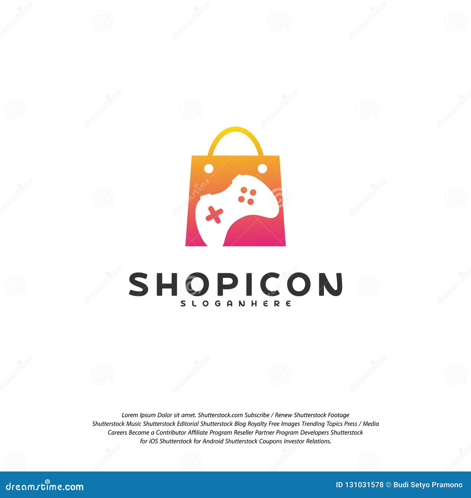 Game Shop Logo Template Design Vector Stock Vector - Illustration of ...