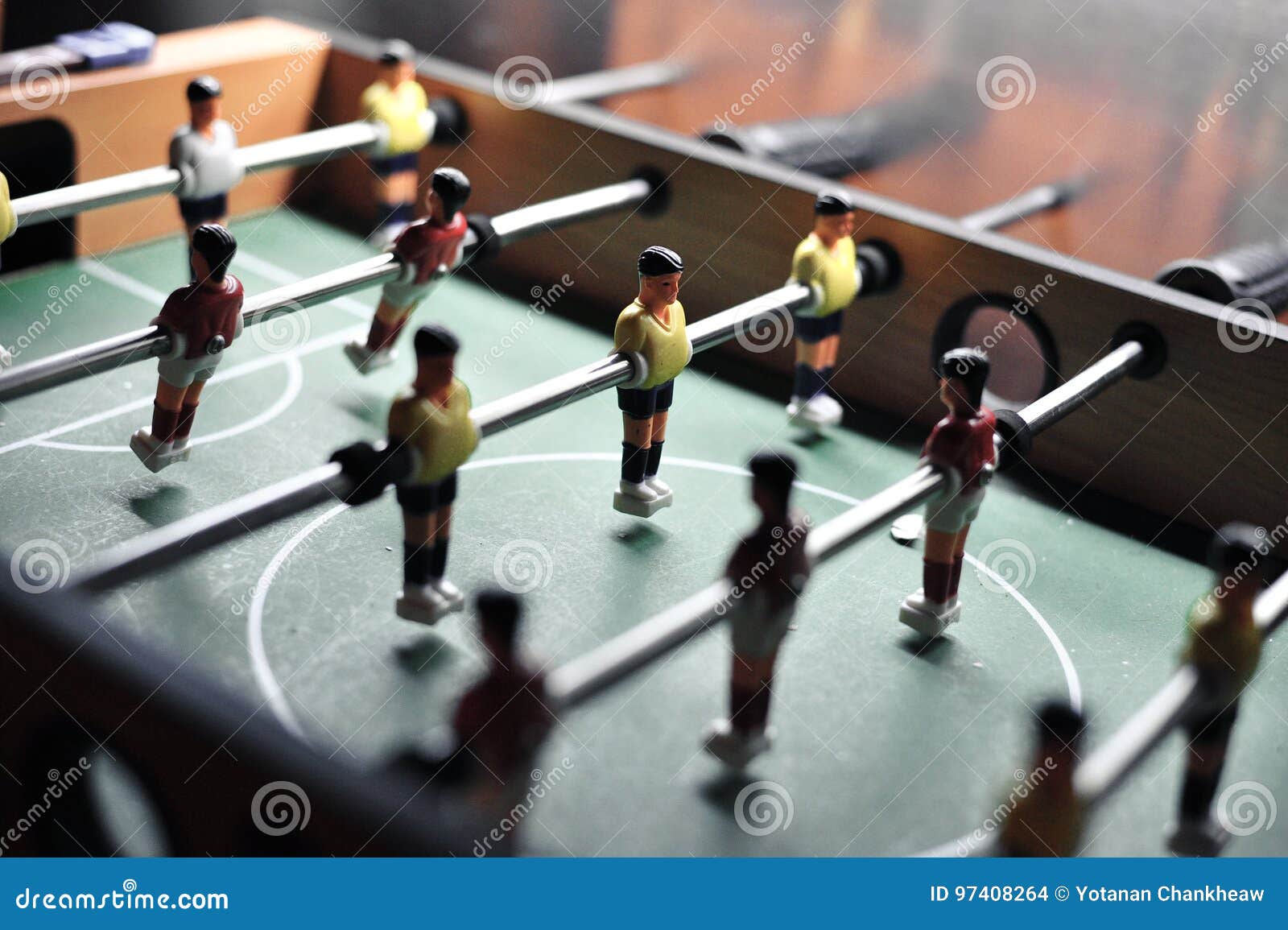 Game of Soccer Table is the Teamwork Competition Sport Stock Photo ...