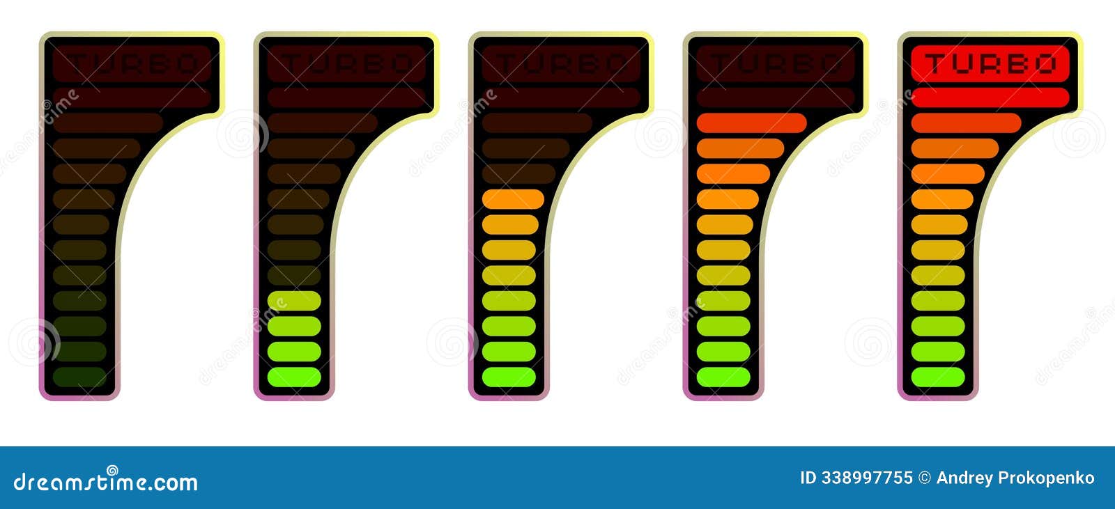 Game Speed Indicator. Speed Scale Stock Vector - Illustration of label ...